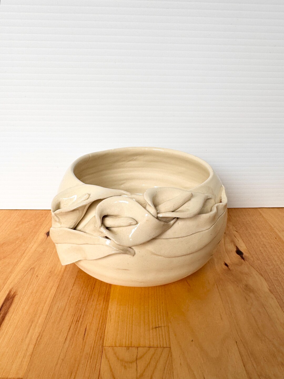 Vintage Handmade Studio Pottery Leaf Planter, Plant Pot, Lily, Cala ...