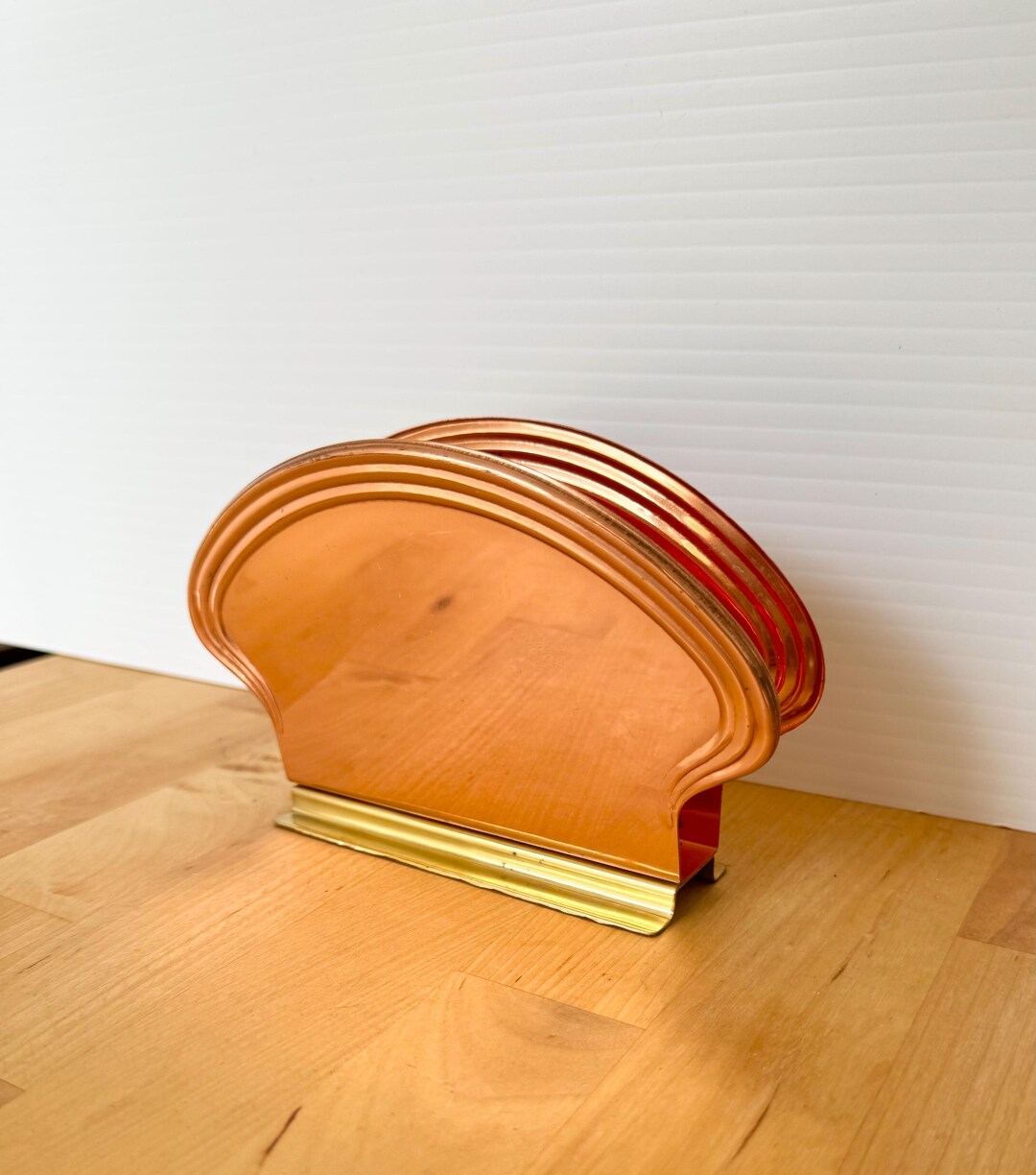 Vintage Copper and Brass Napkin Holder, MCM, Mid Century - Etsy