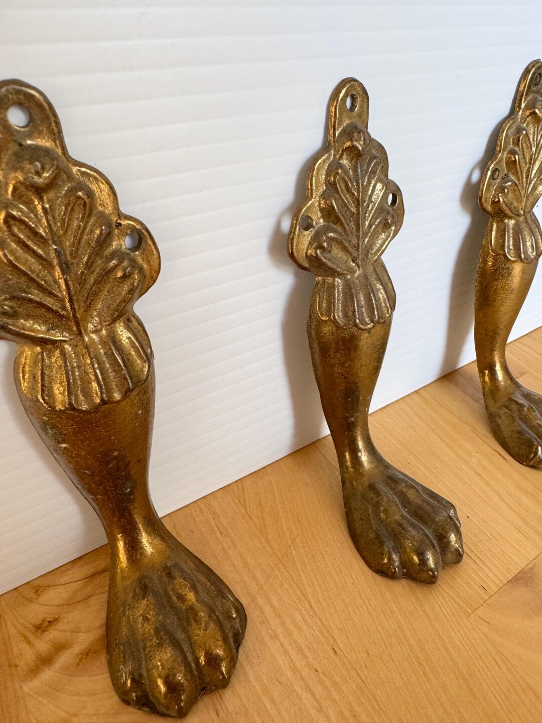 Antique Hardware, 3 Brass Lion Claw Feet - Etsy