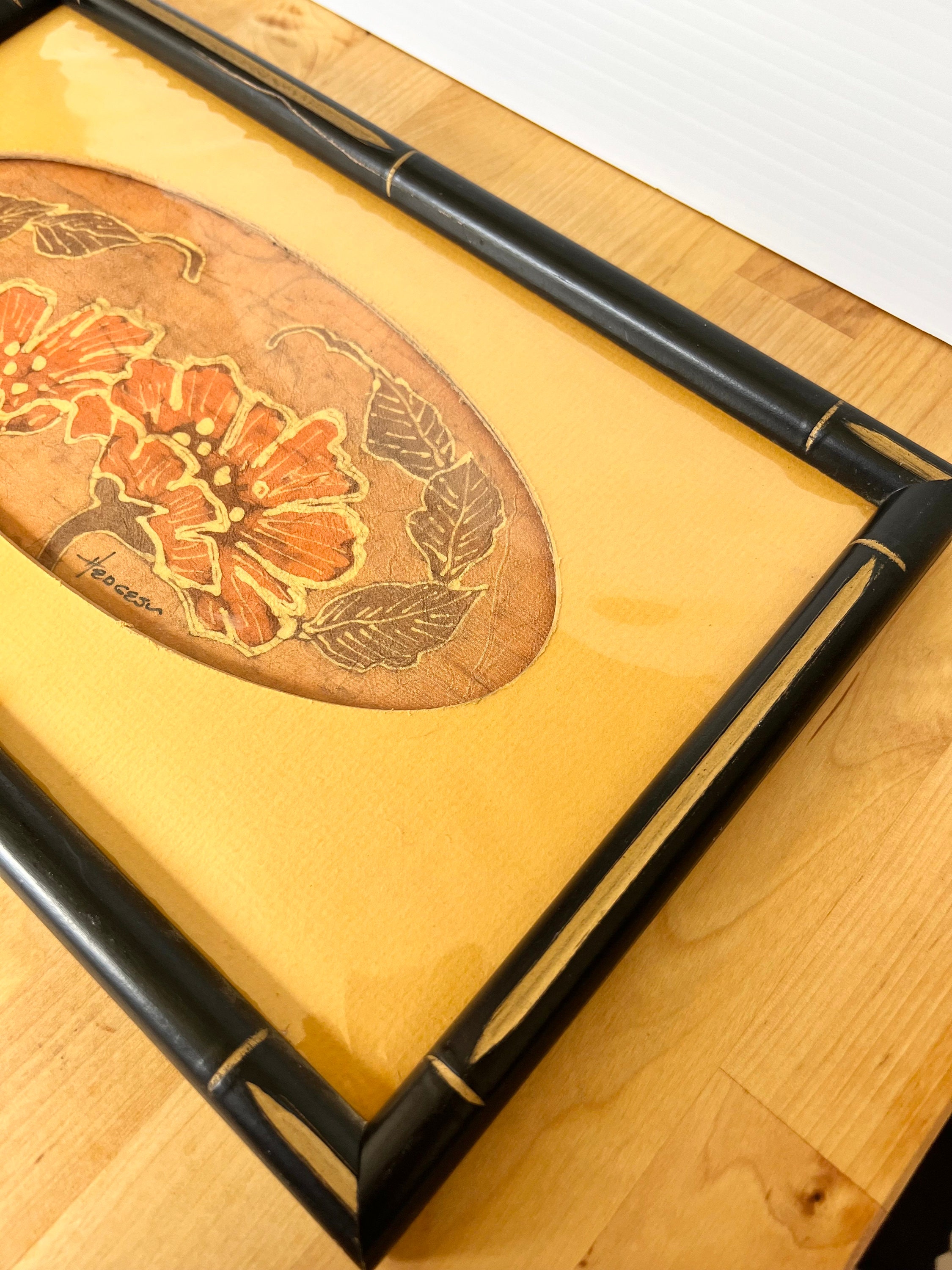 Framed Batik Art Mcm Tiki - Etsy