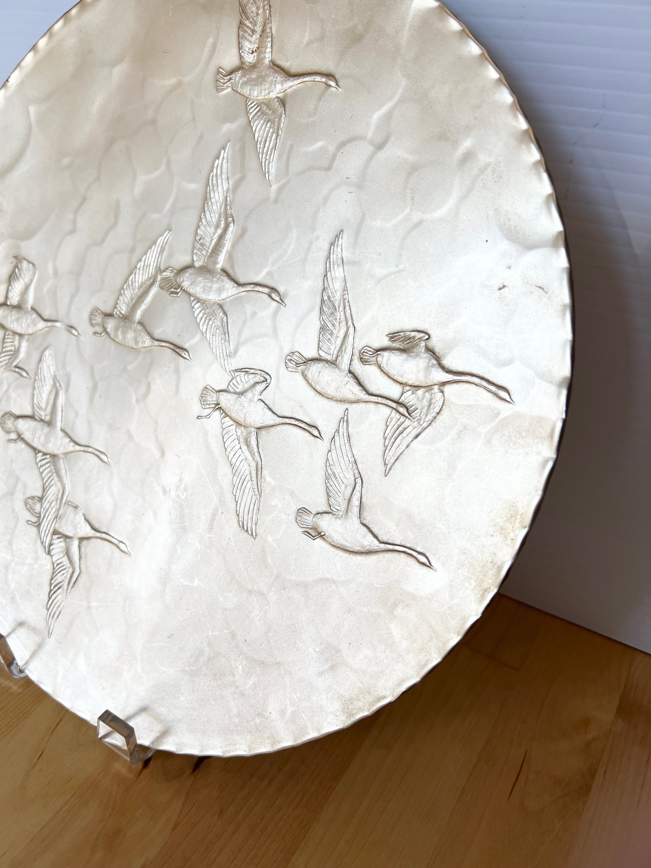 Vintage Arthur Armor Gold Aluminium Tray, Mcm, Mid Century - Etsy