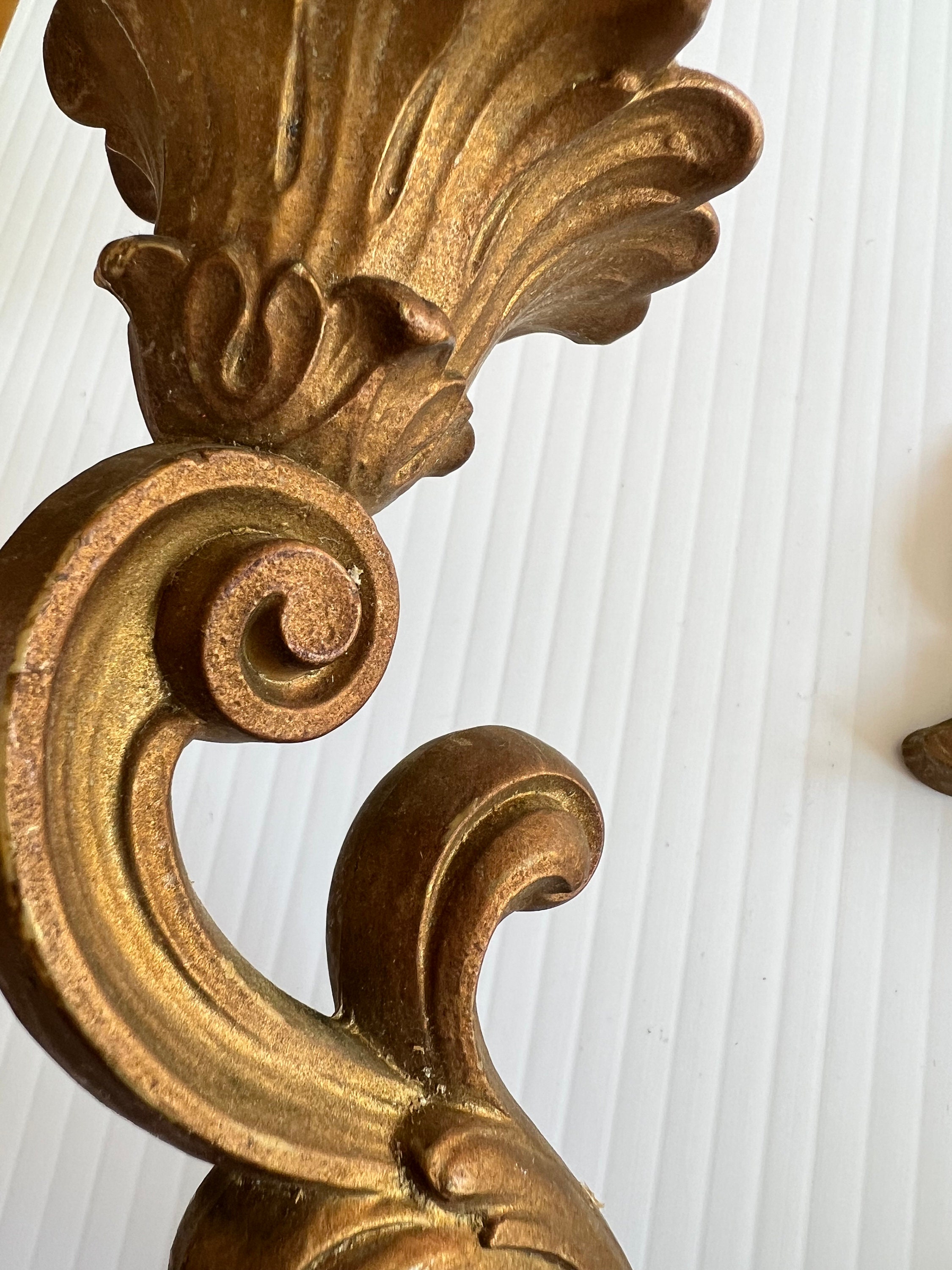 Vintage Syroco Wall Sconce, Hollywood Regency - Etsy