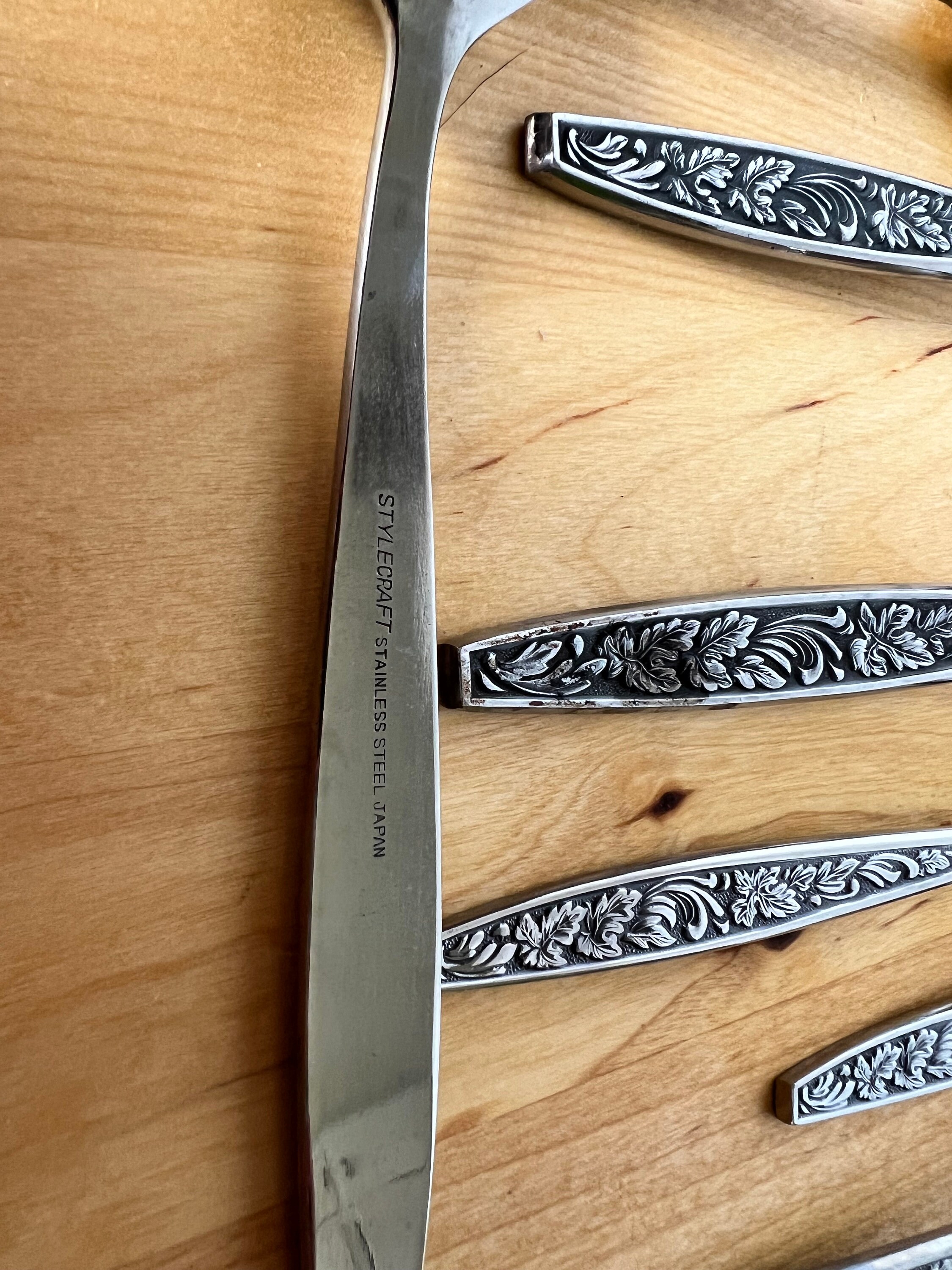 Vintage Stamped Stylecraft Stainless Japan Flatware Set SYF20 - Etsy