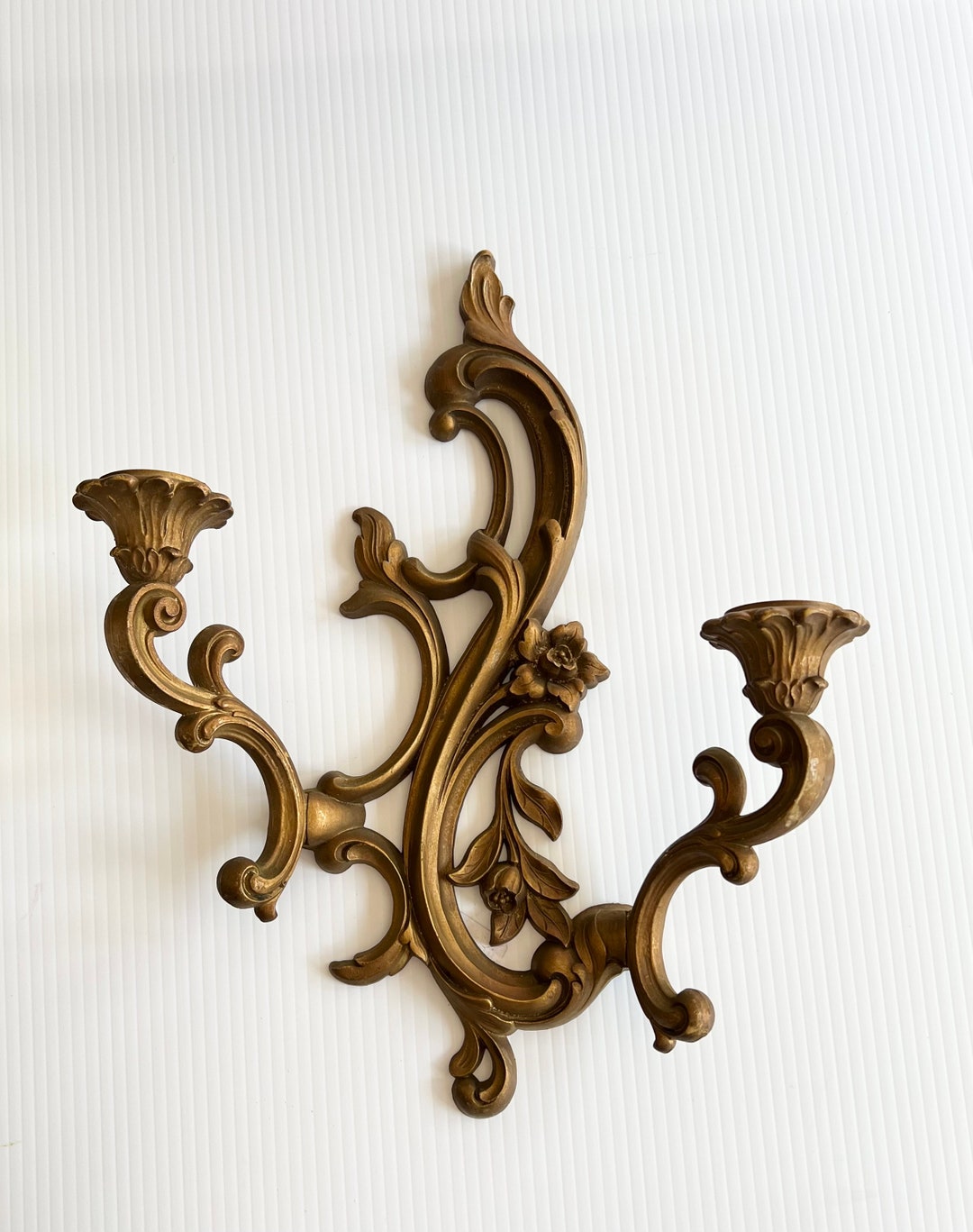 Vintage Syroco Wall Sconce, Hollywood Regency - Etsy