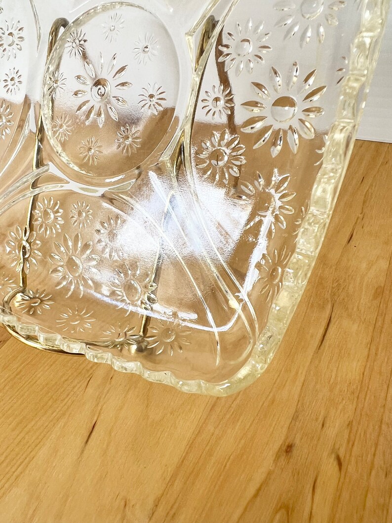 Vintage Hazel Atlas 6 Pressed Glass Square Plate - Etsy