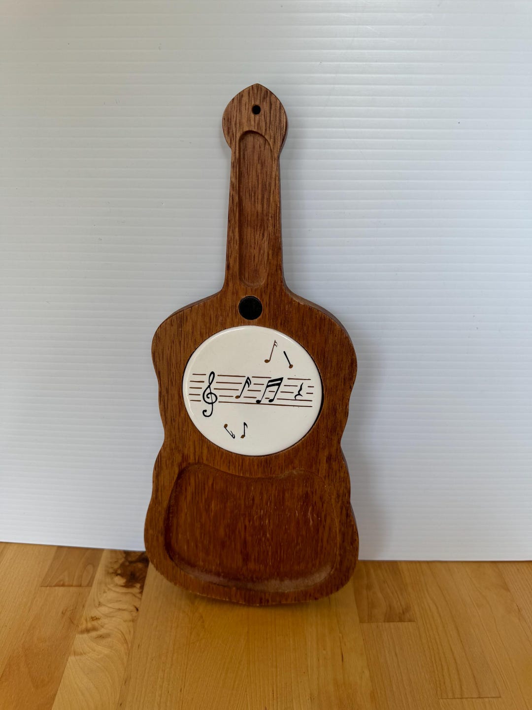 Vintage Guitar Shaped Cheese Board, Ceramic and Wood - Etsy