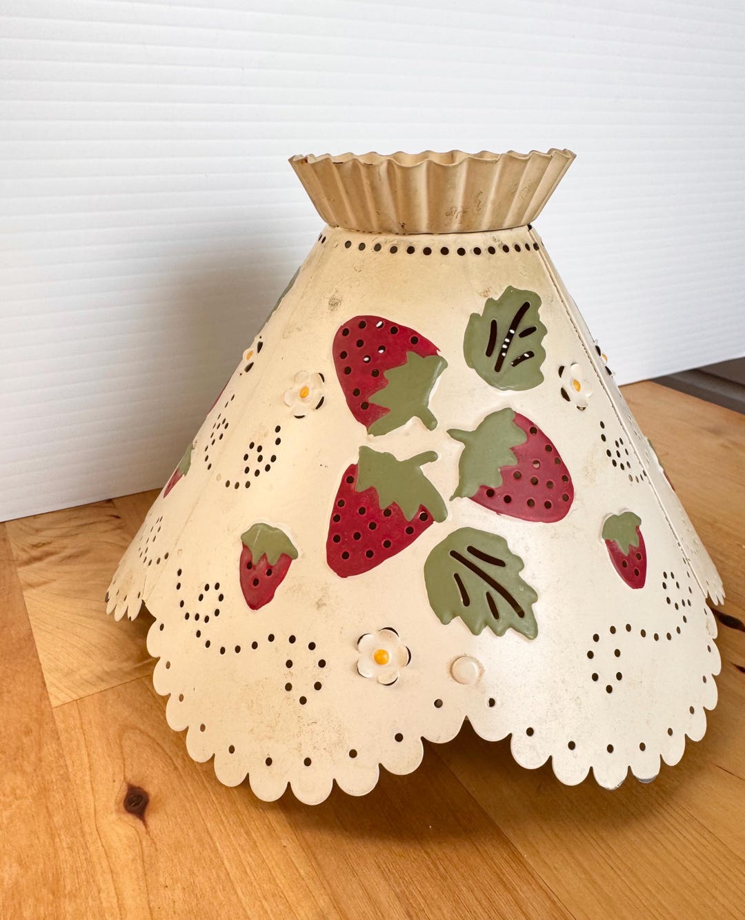 Vintage Strawberry Candle Jar Lamp Shade - Etsy