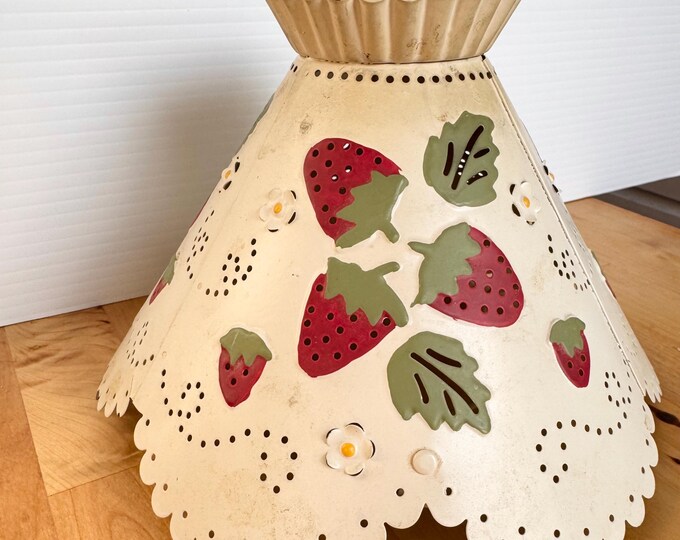 Vintage Strawberry Candle Jar Lamp Shade - Etsy