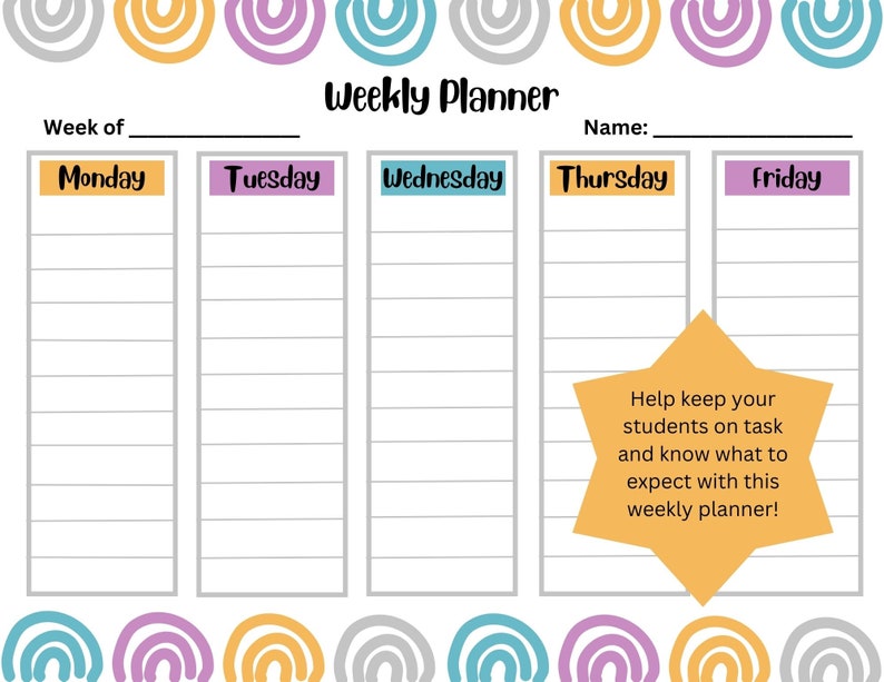 Back to School Classroom Printables and Templates for Teachers - Etsy