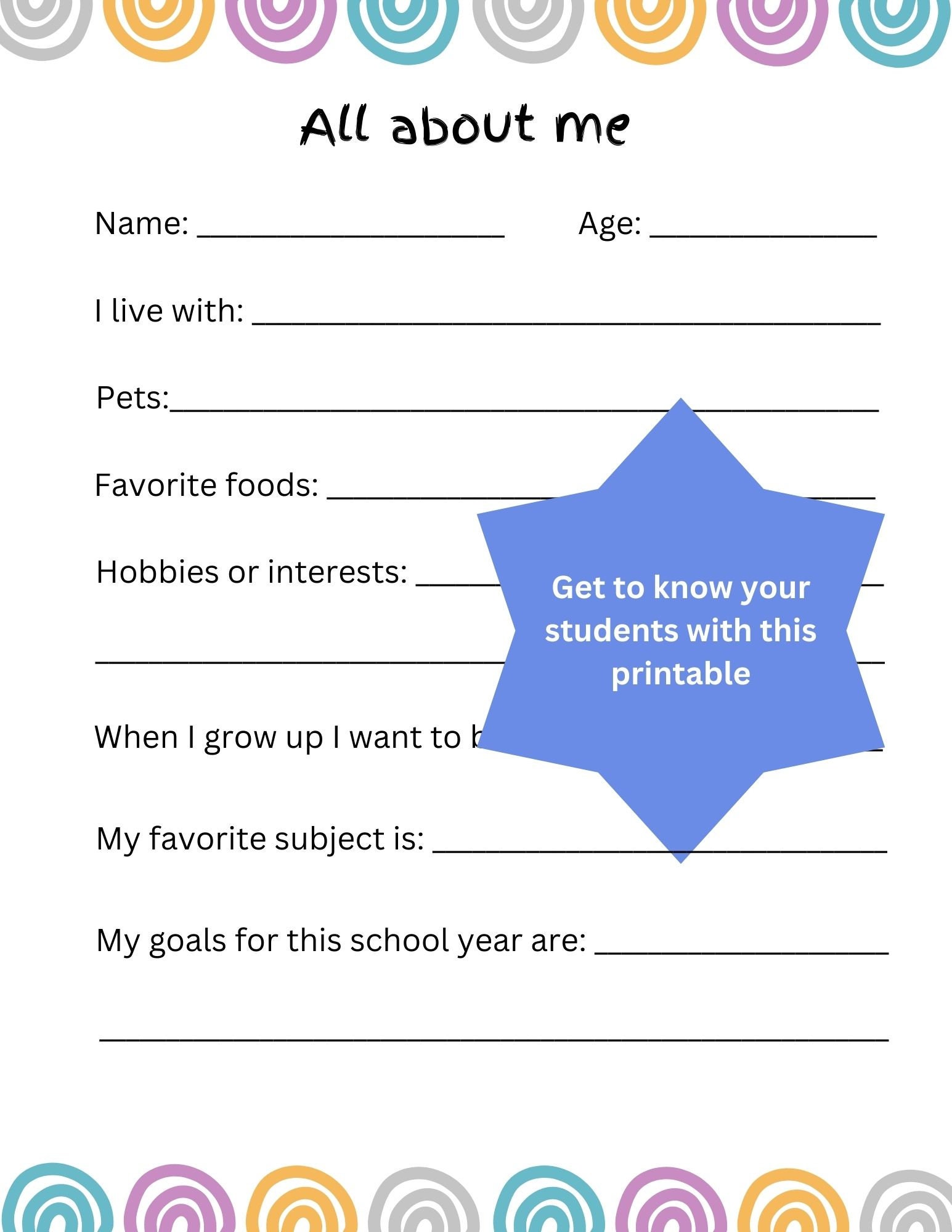 Back to School Classroom Printables and Templates for Teachers - Etsy