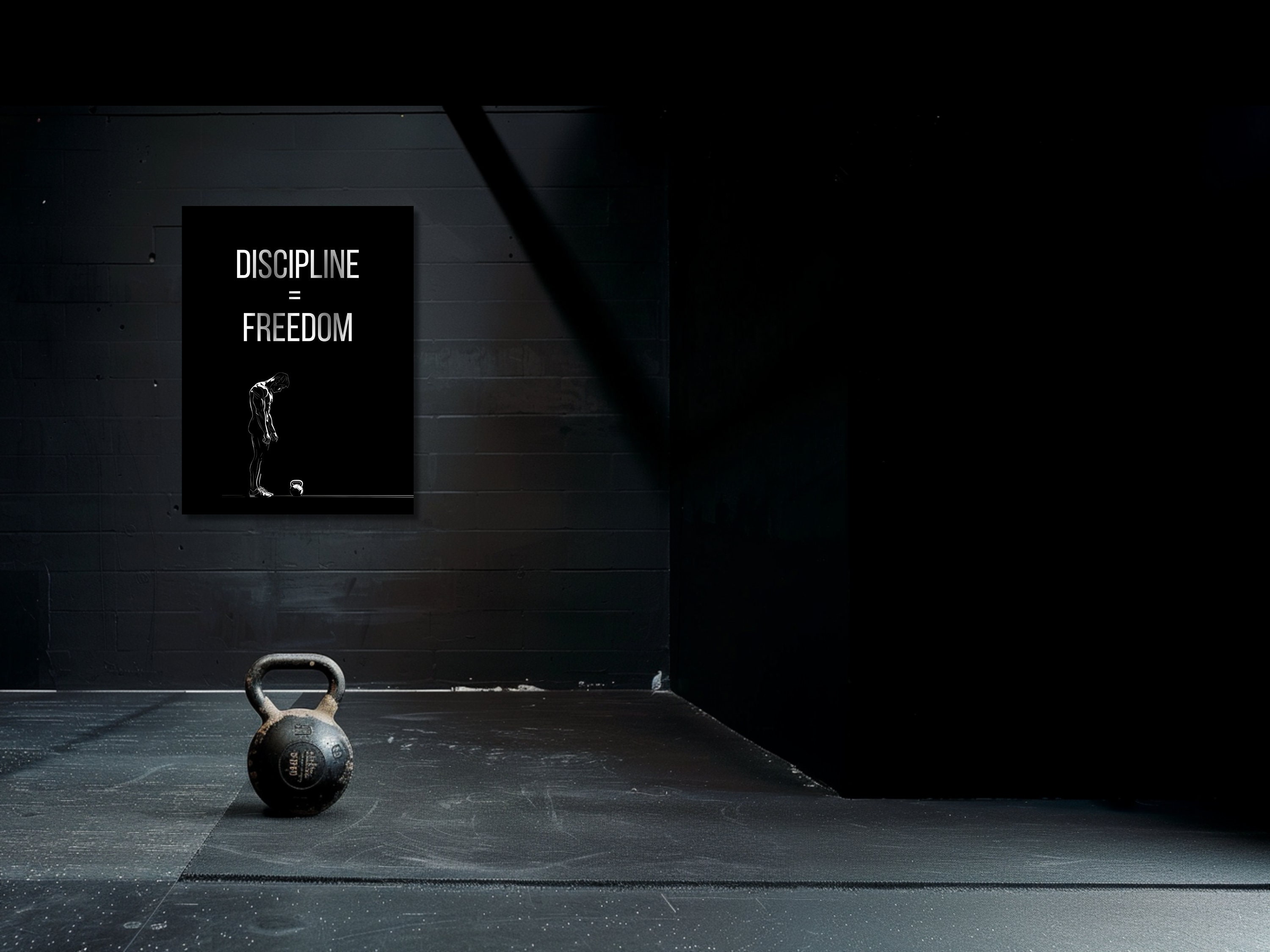 Discipline = Freedom - Minimalistic Motivational Art - Etsy