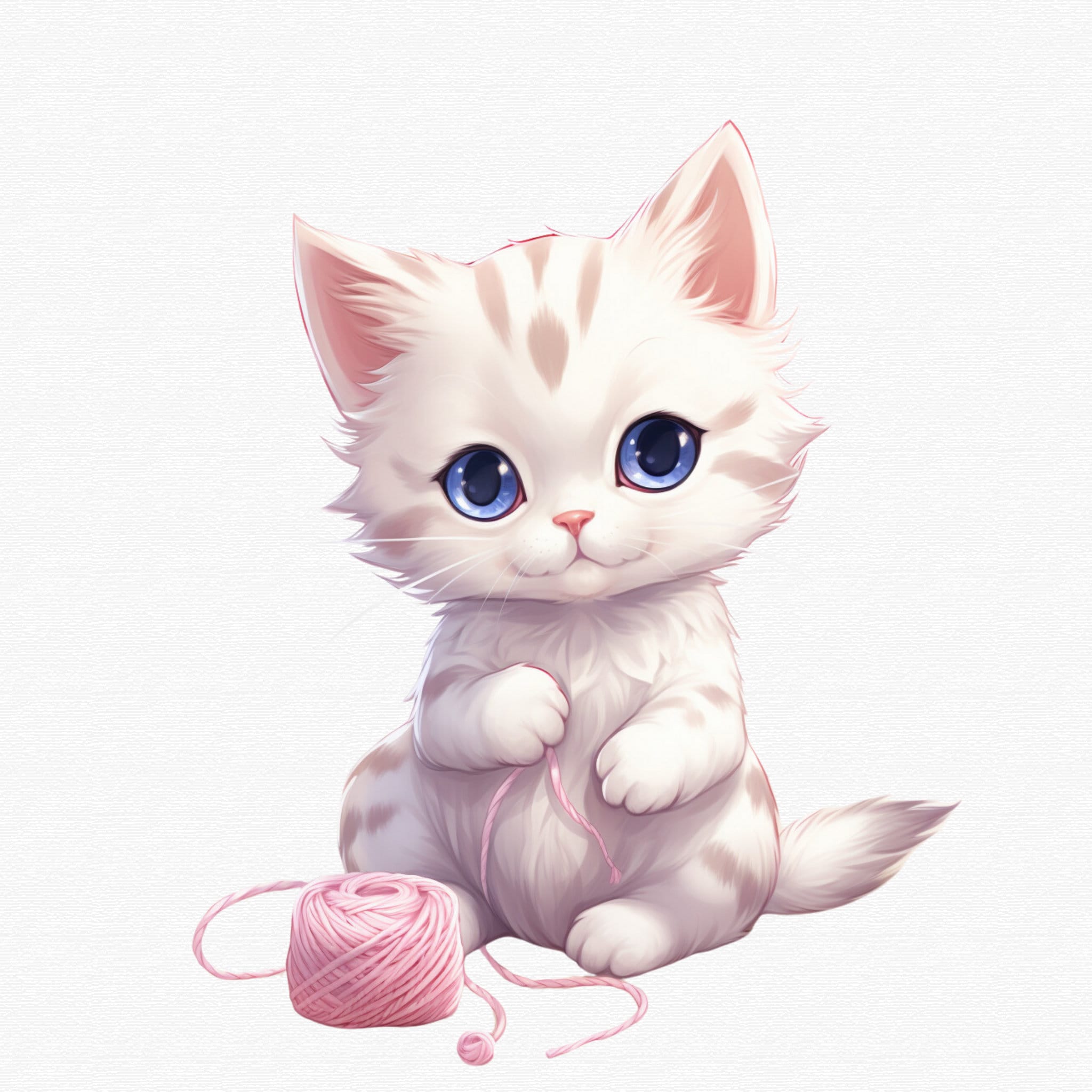 Cat Clip Art, Cat SVG, Kawaii Cat, Cute Cat Clip Art, Funny Cat Clipart ...