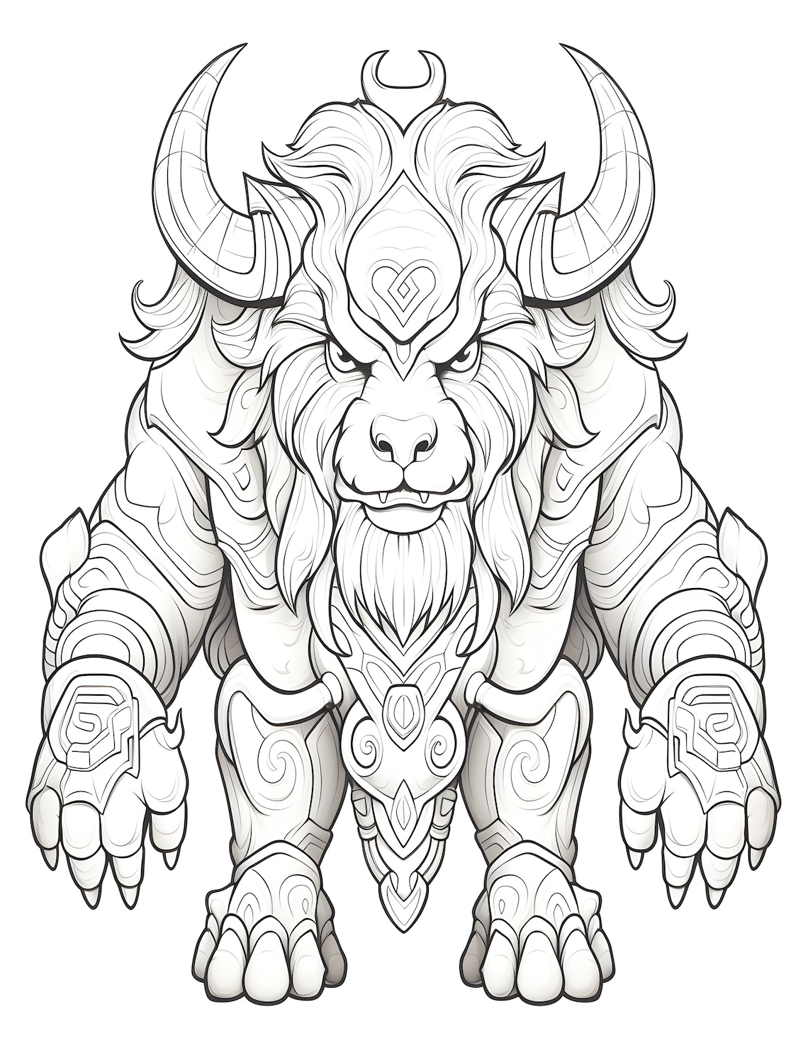 Mythical Creature Coloring Pages, Grayscale Coloring Pages, Printables ...