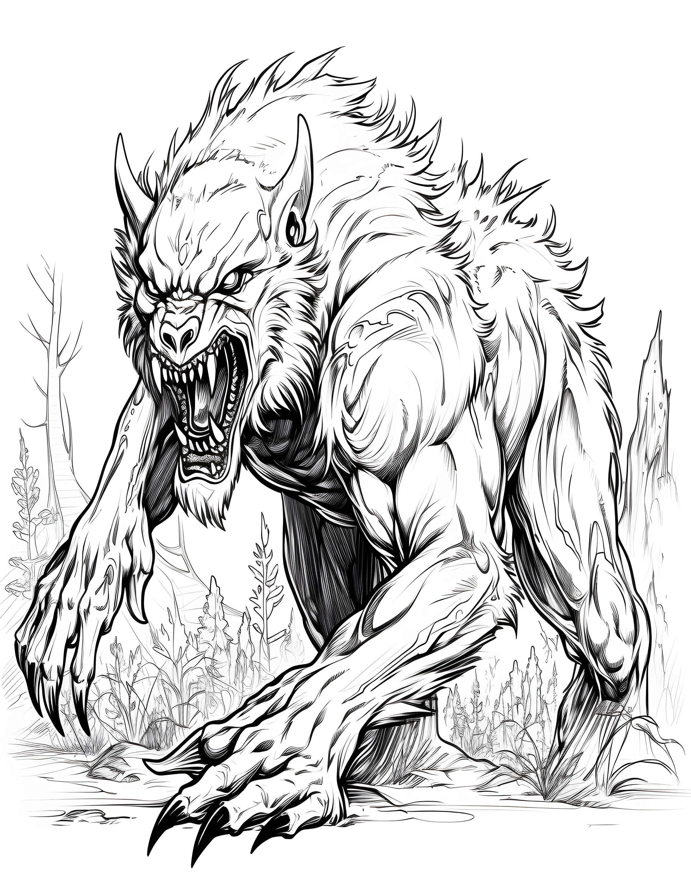 Mythical Creature Coloring Pages, Grayscale Coloring Pages, Printables ...