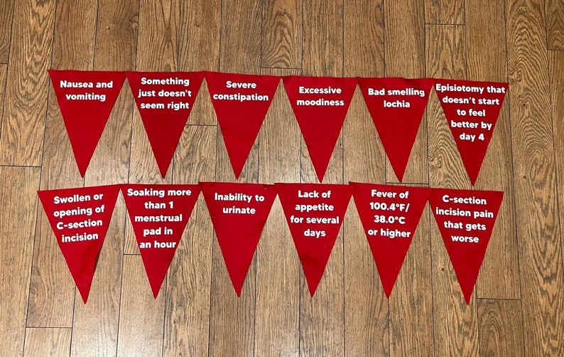 Postpartum Red Flags ACTIVITY (childbirth Educator Supplies) - Etsy