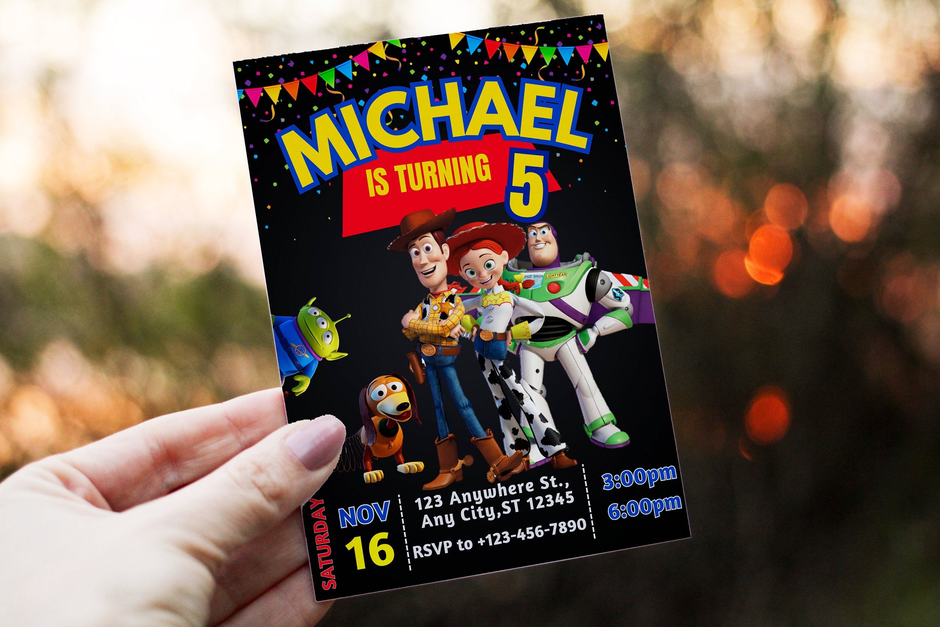 Invitación de cumpleaños EDITABLE de Toy Story Invitación de - Etsy México
