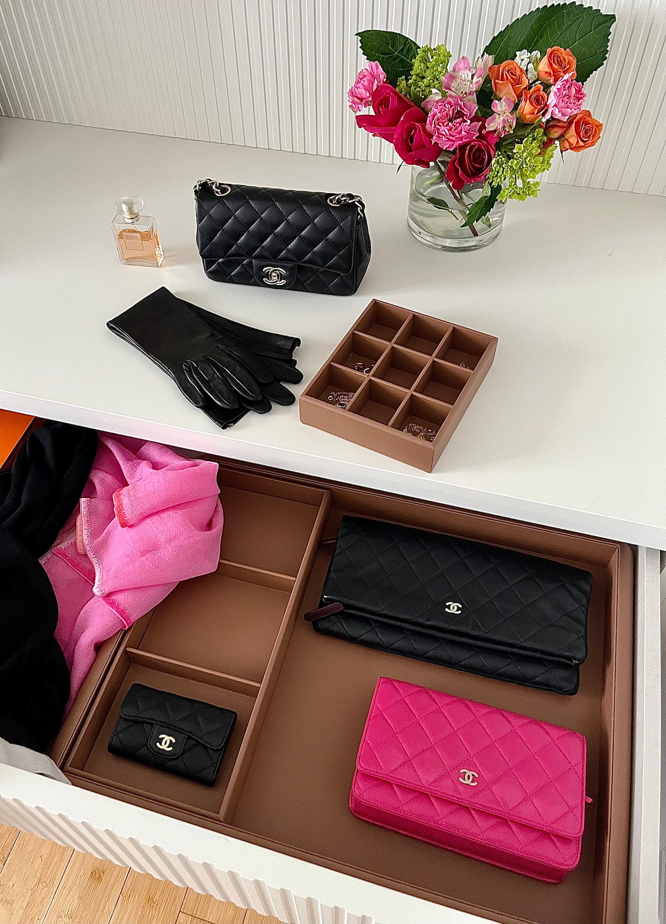 Fancy Butler Leather Tray With Dividers - Etsy