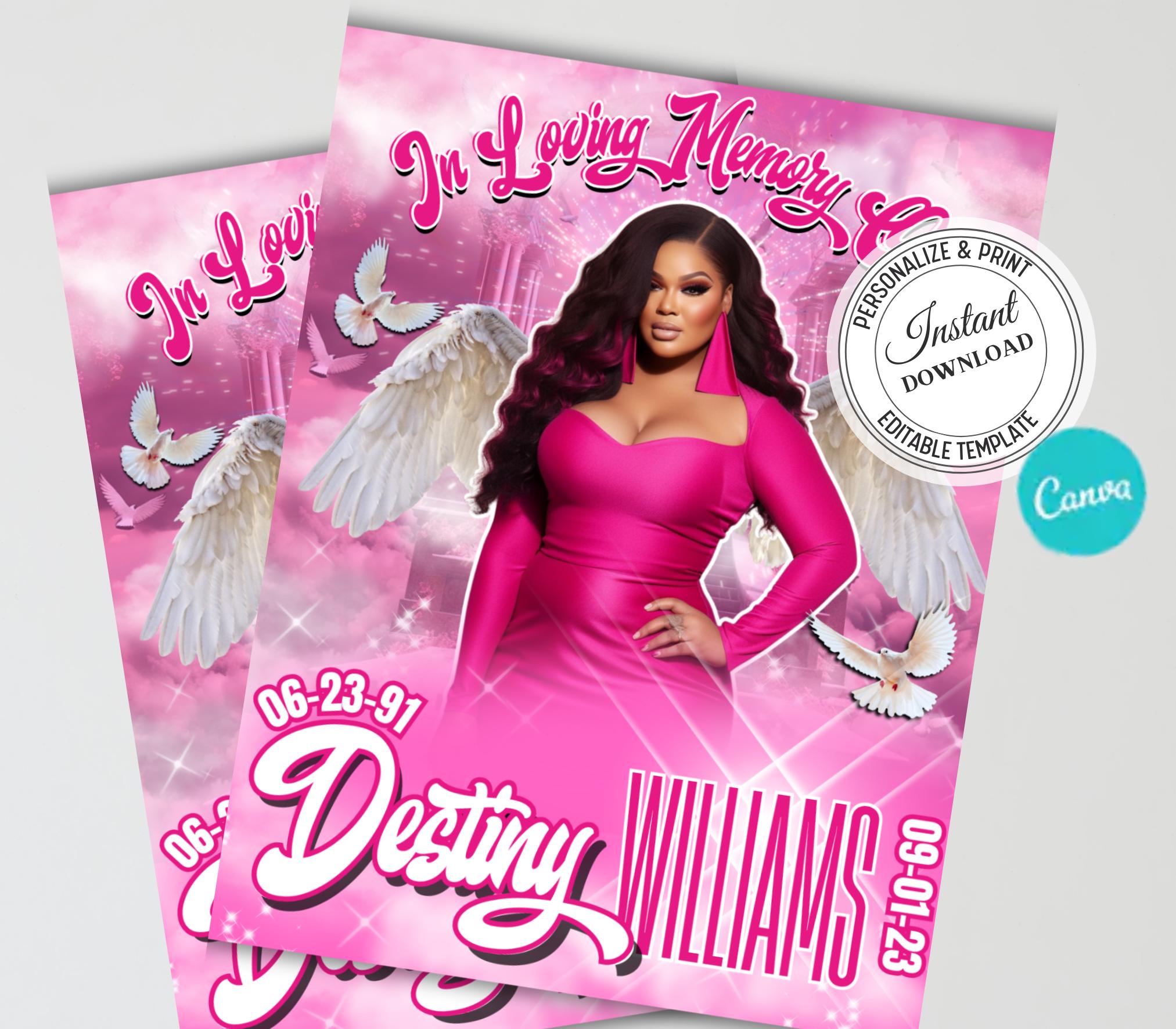 6 Memorial Program Template | Celebration of Life Printable | Editable ...