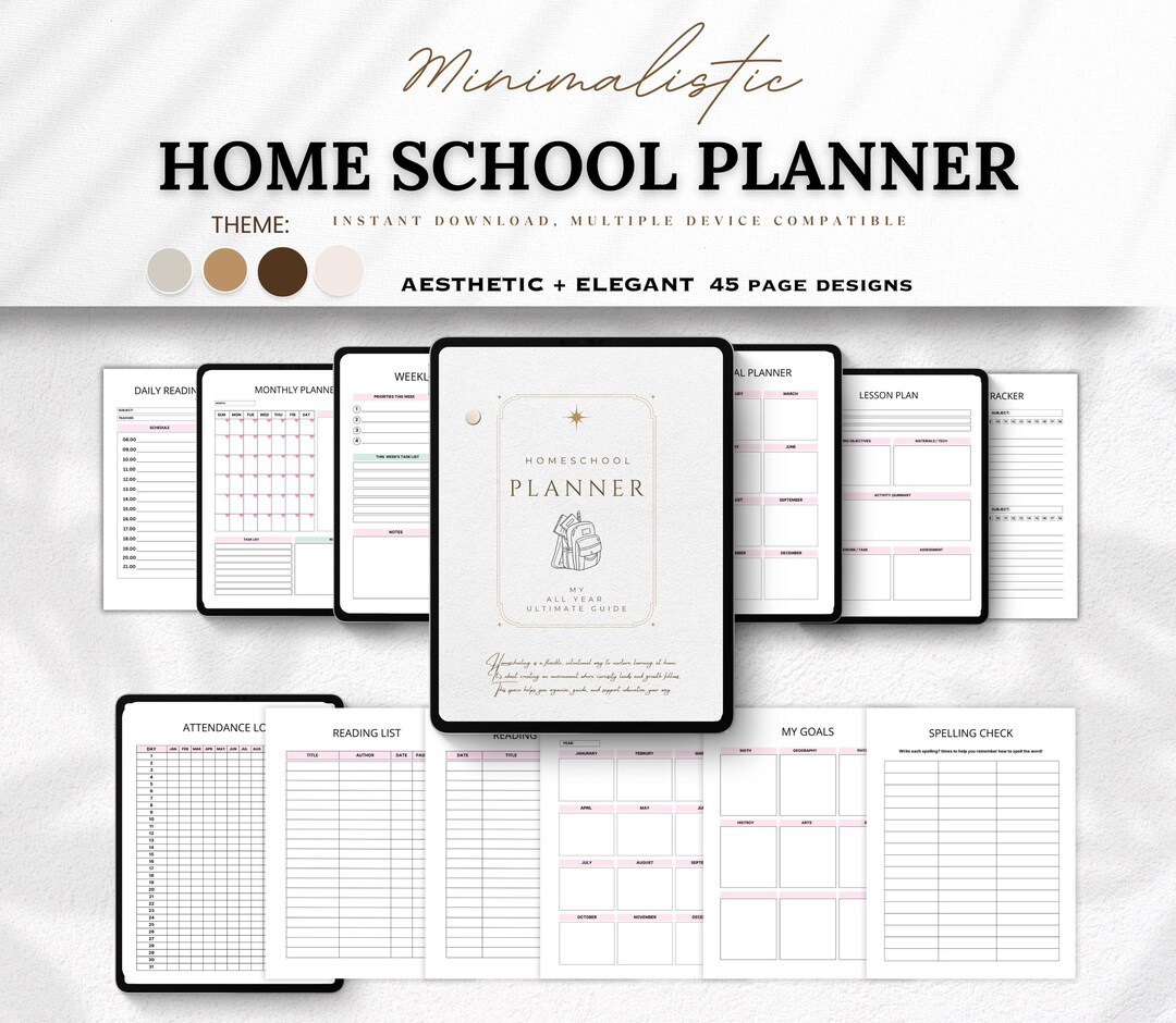 Homeschool Planner | Digital Homeschool Organizer | Lesson Plan ...