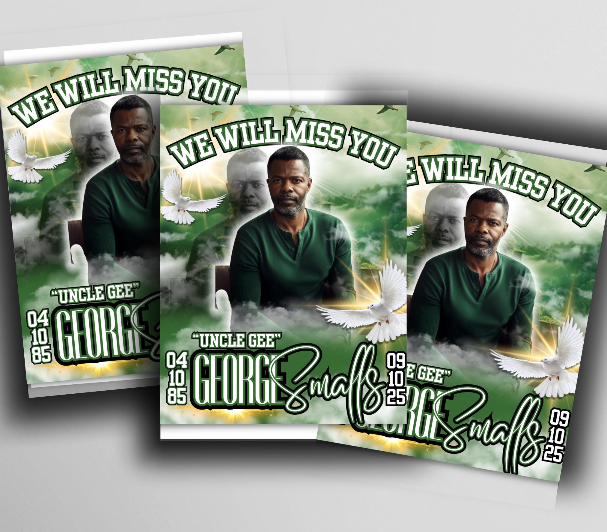6 Memorial Program Template | Celebration of Life Printable | Editable ...