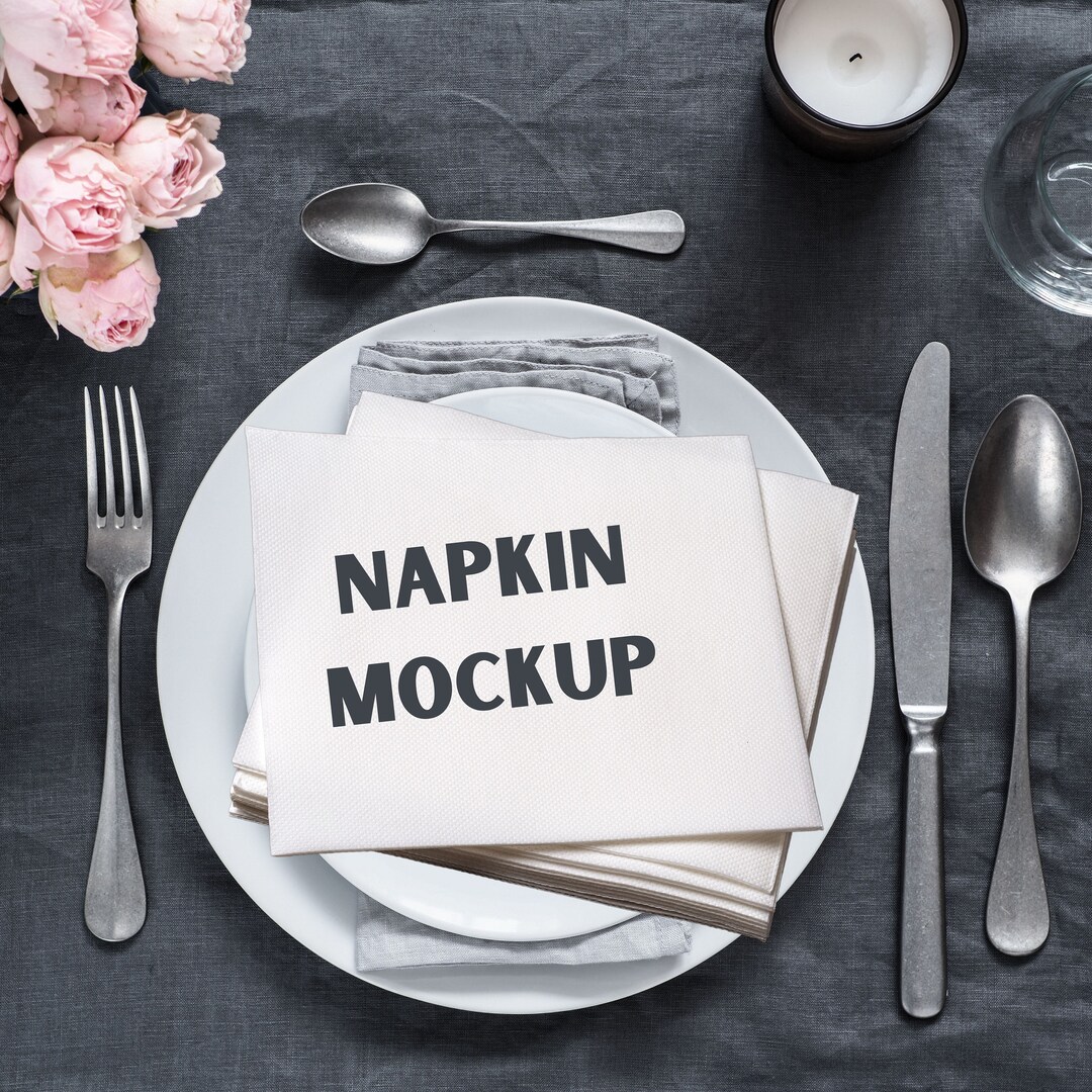 Napkin Mockup Personalized Napkin Mockup for Business Paper - Etsy