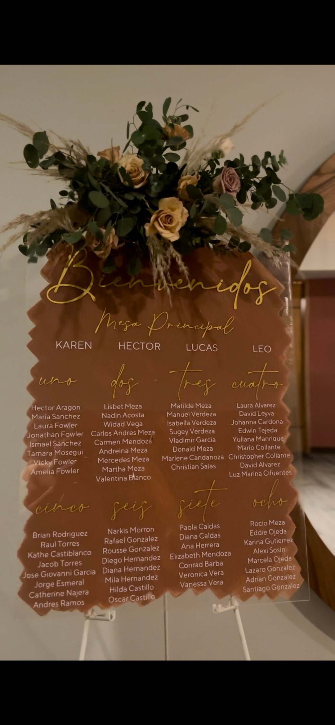 Painted Wedding Seating Chart | Acrylic Wedding Seating Chart | Custom ...