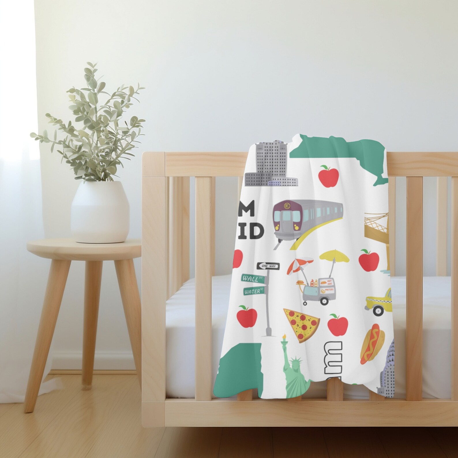 New York Baby Swaddle | New York Personalized Baby Shower Gift | Custom ...