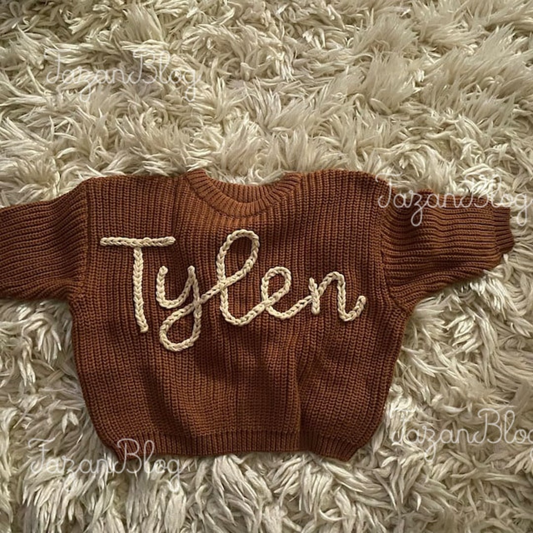 Soft and Cozy Personalized Baby Sweater for a Perfect Welcome Baby Gift ...