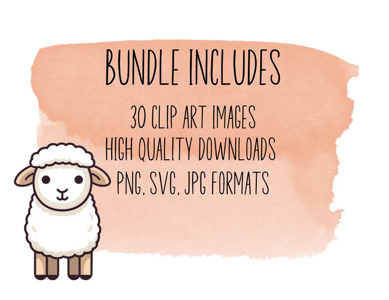 Farm Animal Clip Art, Sheep Clipart, 30 Images, Sheep, Lambs, Rams, PNG ...