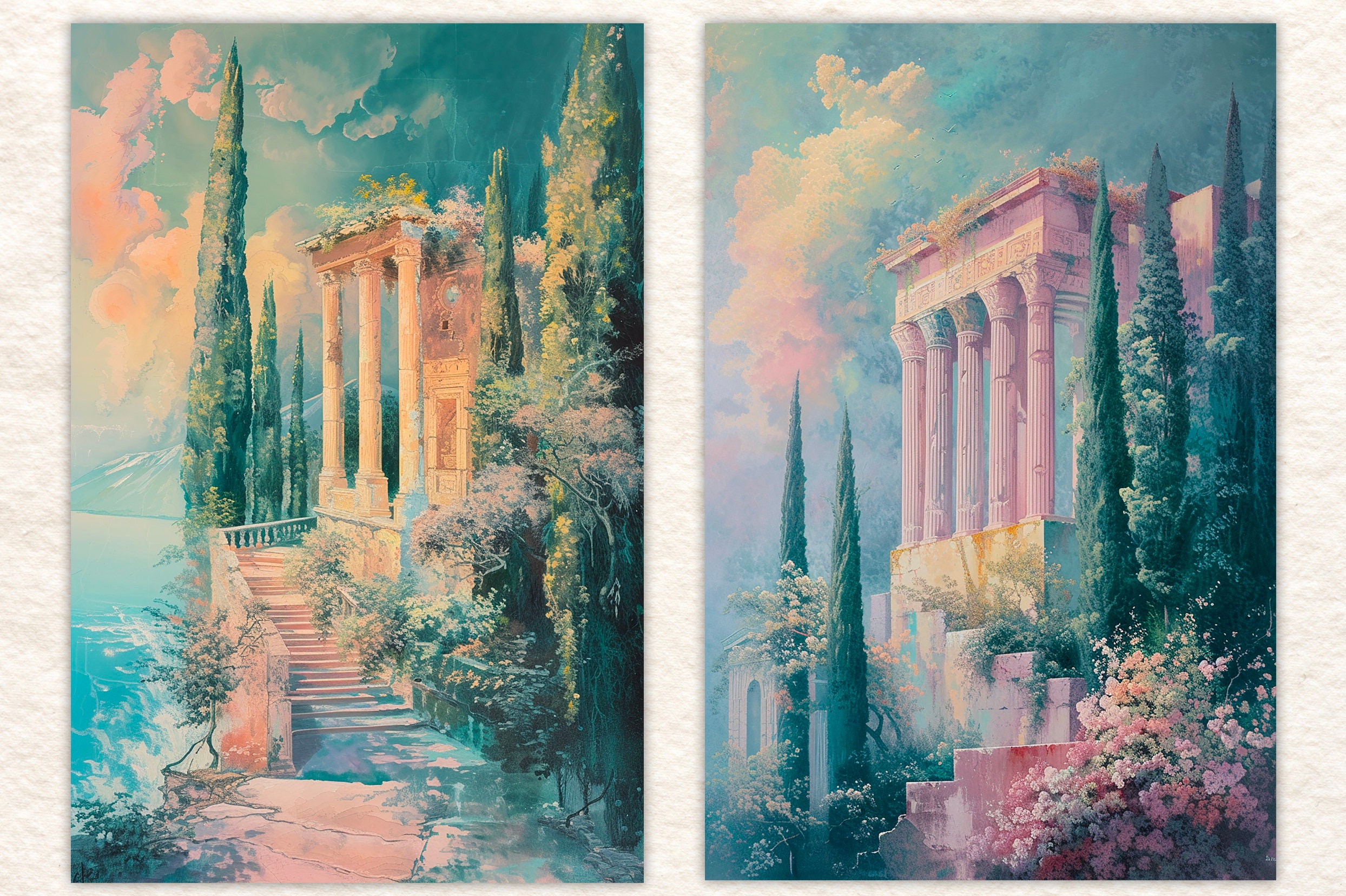Aphrodite Summer Printable Journal Papers | Collage Sheets | Greek ...