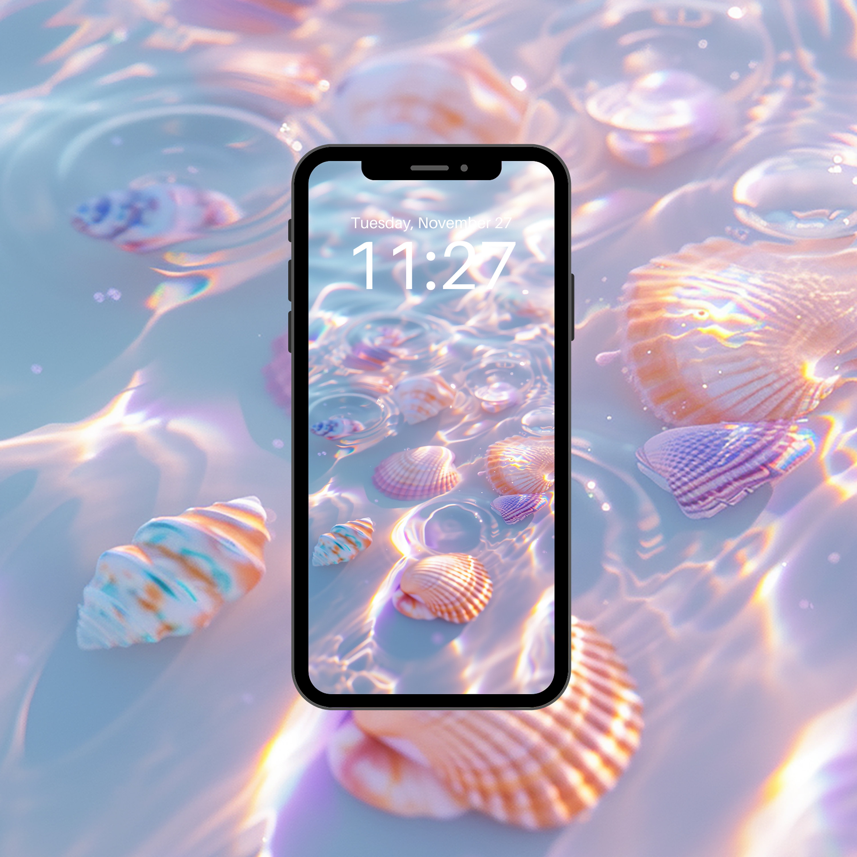 Surreal Seashells iPhone Wallpaper Bundle | Set of 6 | Instant Download ...