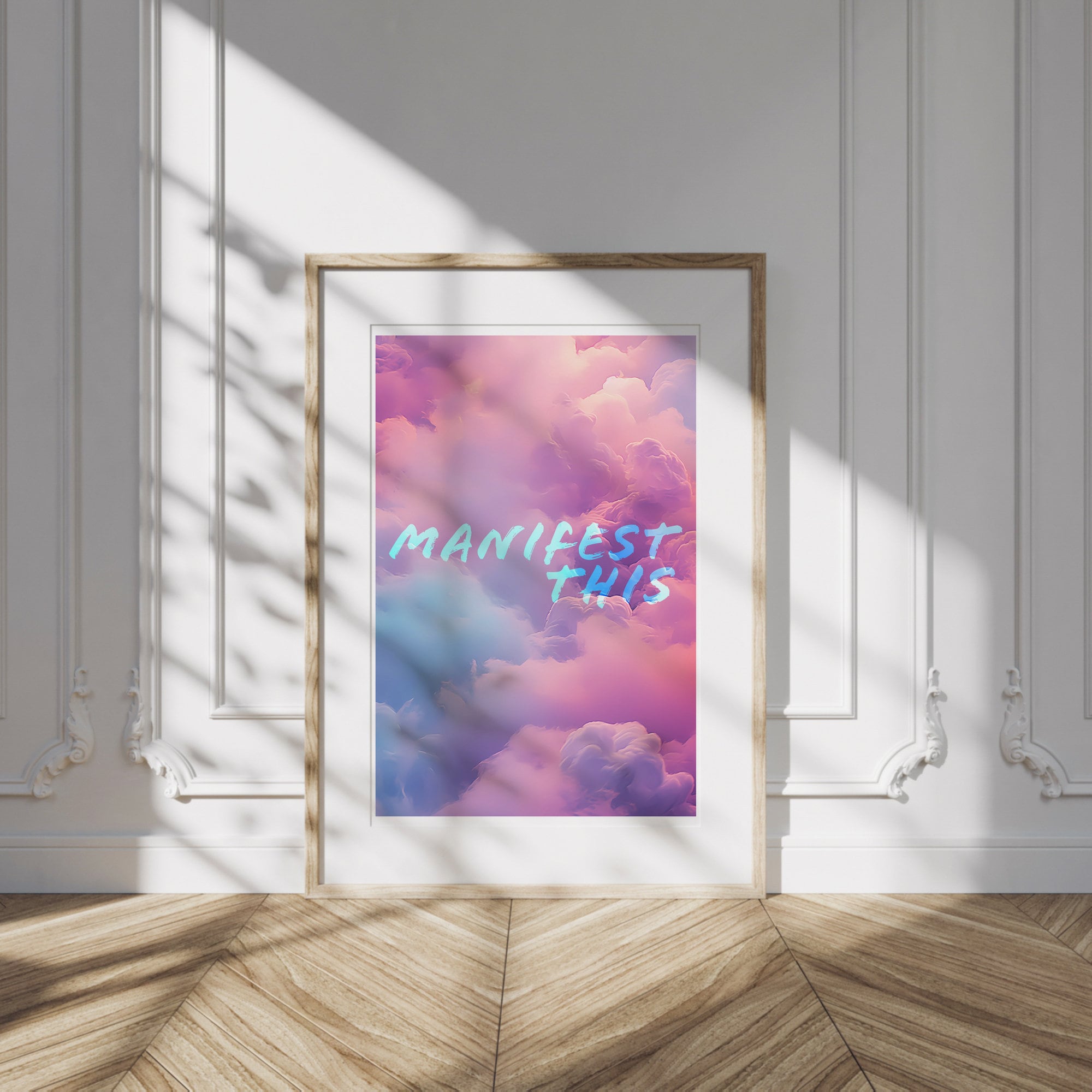 Manifest This Instant Download Print, Positivity Quote, Motivational ...