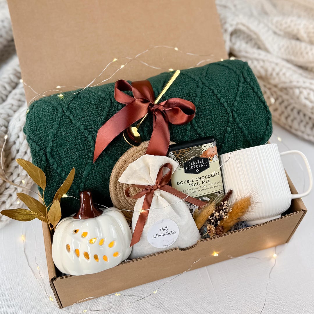 Autumn Gift Basket, Hello Fall Gift Box, Gift for Her, Thinking of You ...