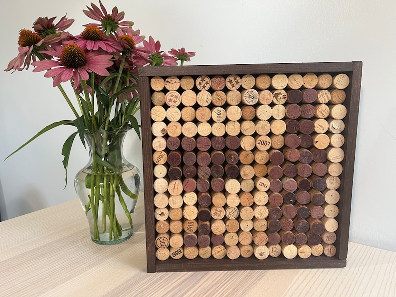 Changeable Wine Cork Pixel Art Sign - Etsy