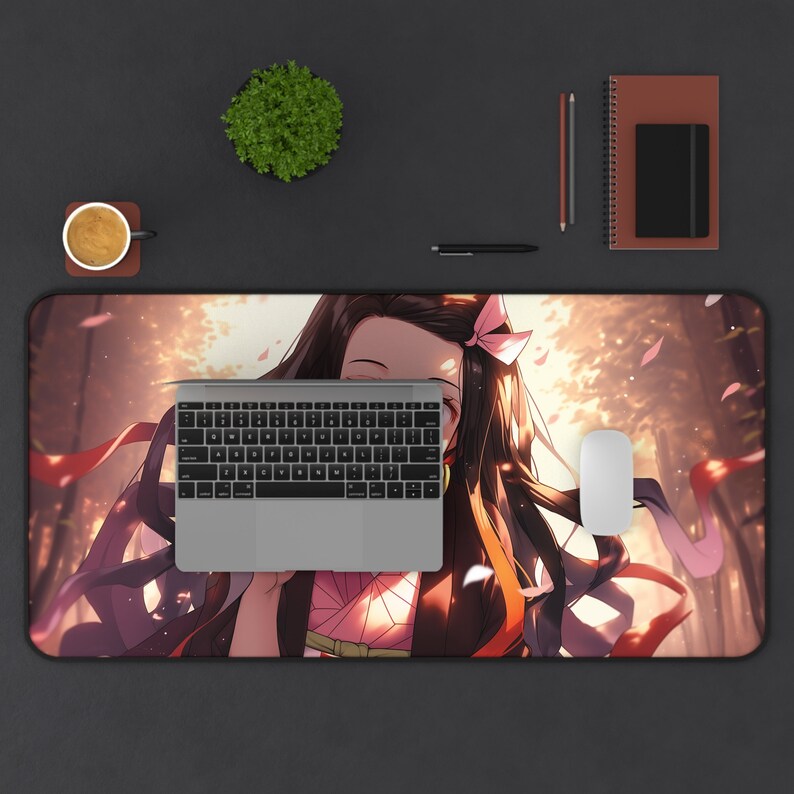 Nezuko Demon Slayer Anime Desk Mat, Nezuko Kamado Fanart Desk Mat, XXL ...