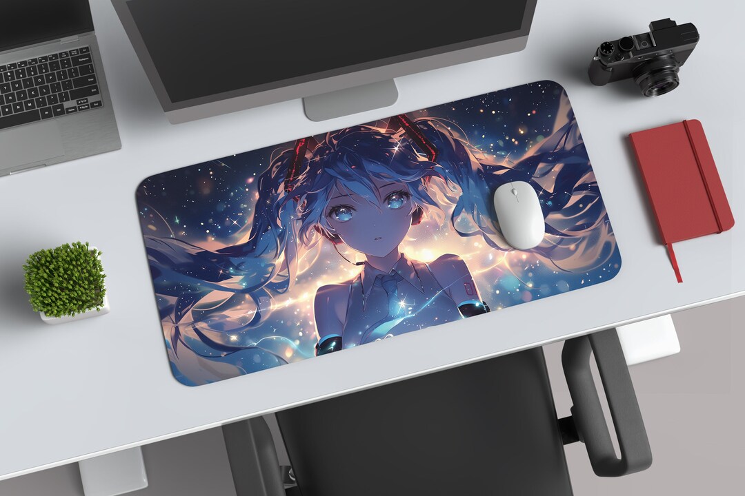 Cosmic Melody Hatsune Miku Desk Mat, Hatsune Miku in Space Vocaloid ...