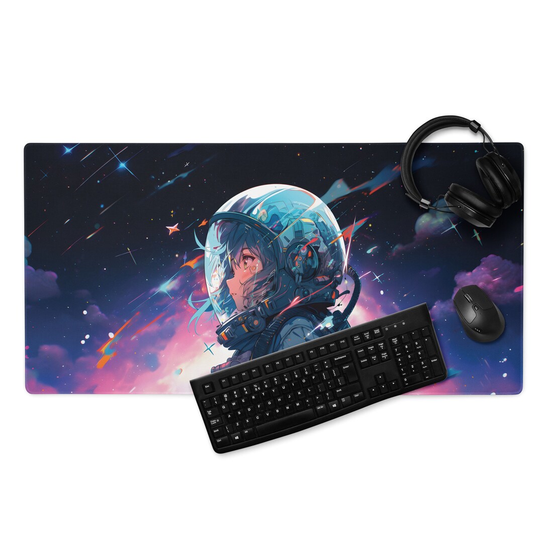 Hatsune Miku in Deep Space Desk Mat Vocaloid Design Vocaloid - Etsy