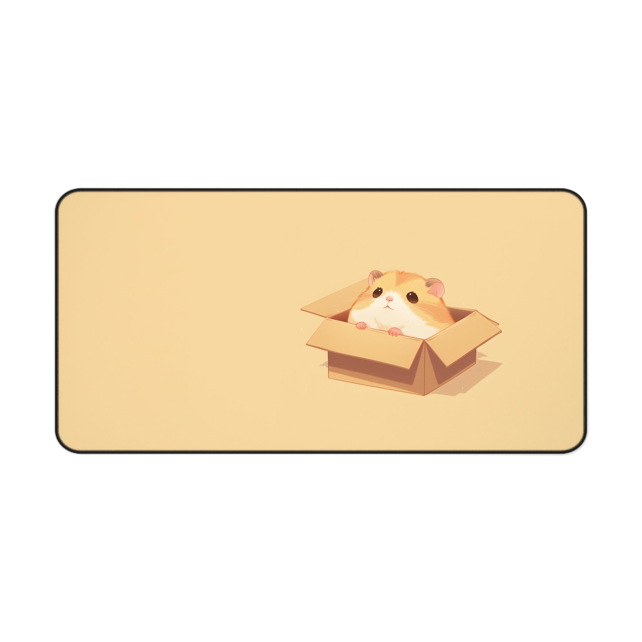 Cute Hamster in a Box Desk Mat, Kawaii Hamster in a Box Desk Mat for ...