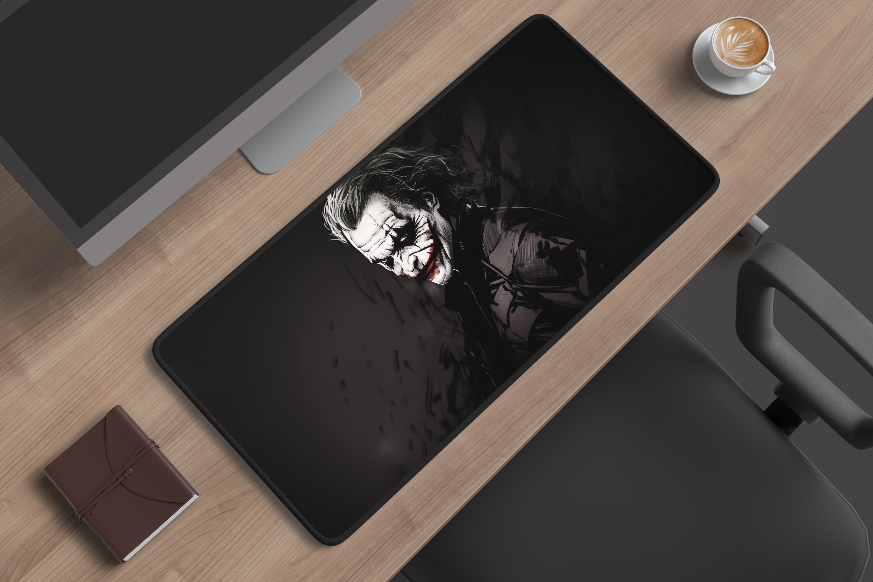 The Joker Batman Fanart Desk Mat, Arkham Joker Gaming Desk Mat, XXL ...