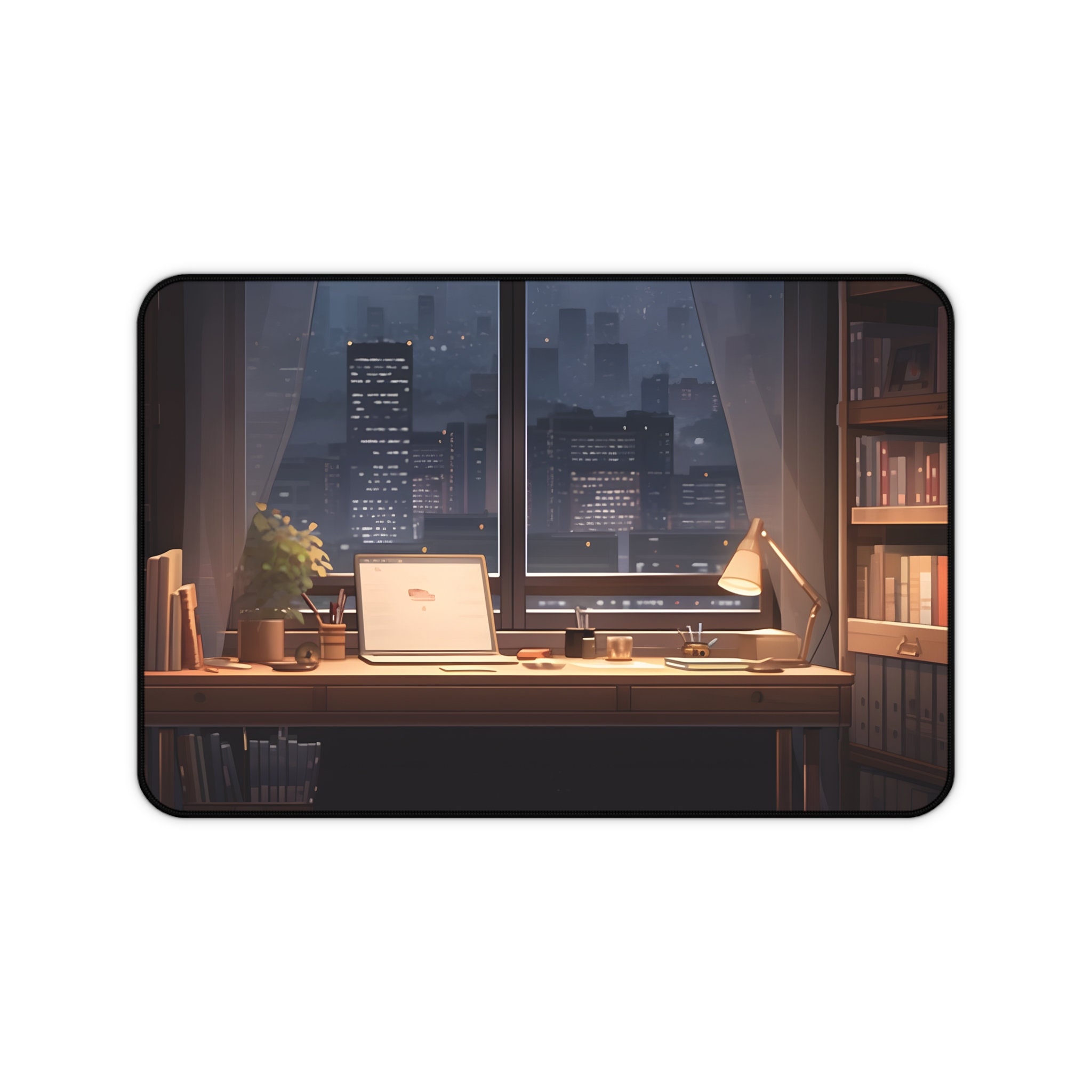 Lofi Study Room Desk Mat, Lofi Chill Vibes Deskmat for Office, XXL ...