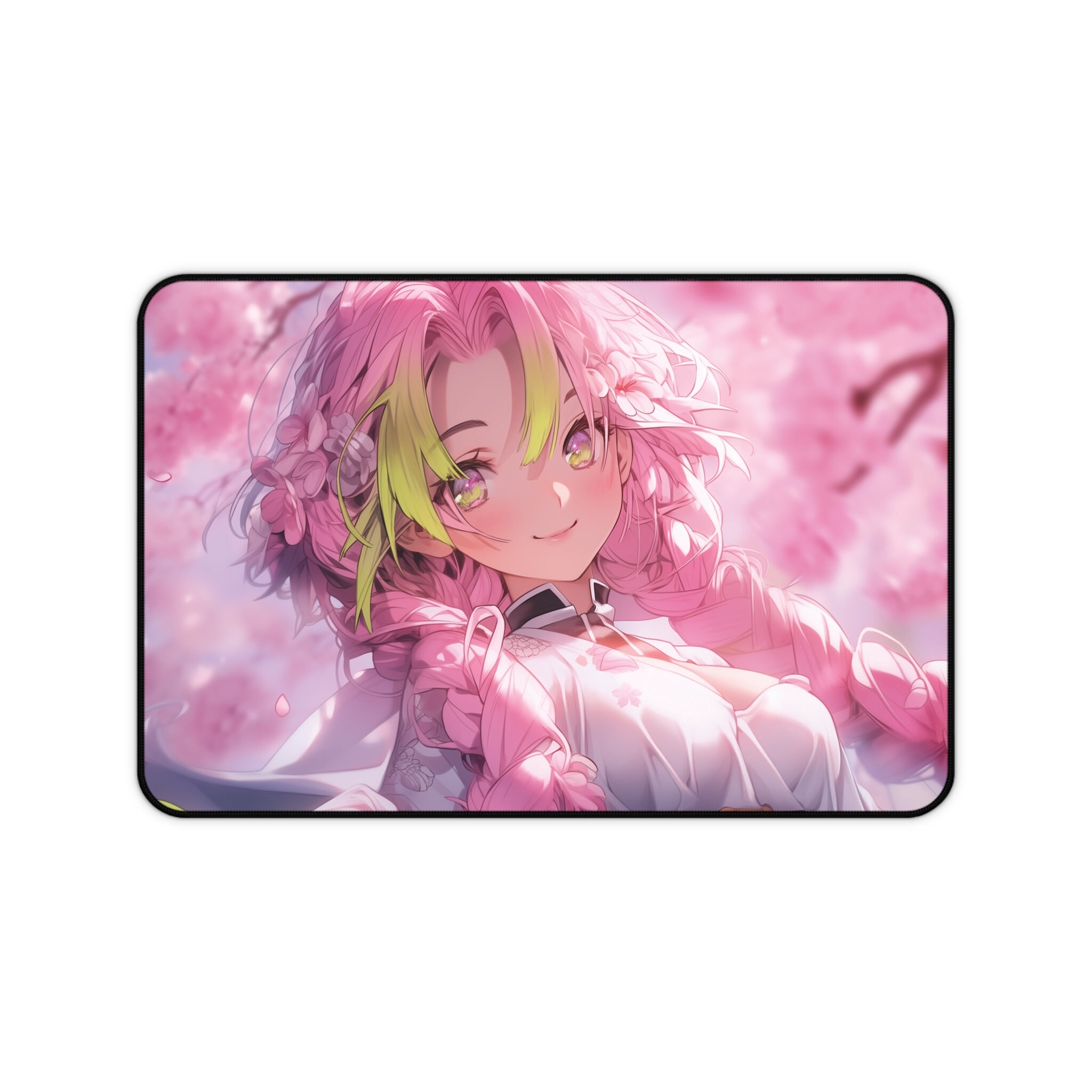 Mitsuri Kanroji Sakura Blossoms Desk Mat, Mitsuri Kanroji Demon Slayer ...