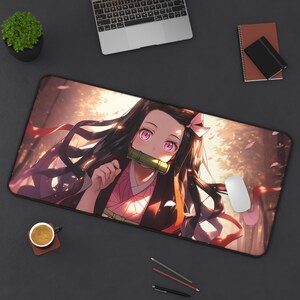 Nezuko Demon Slayer Anime Desk Mat, Nezuko Kamado Fanart Desk Mat, XXL ...