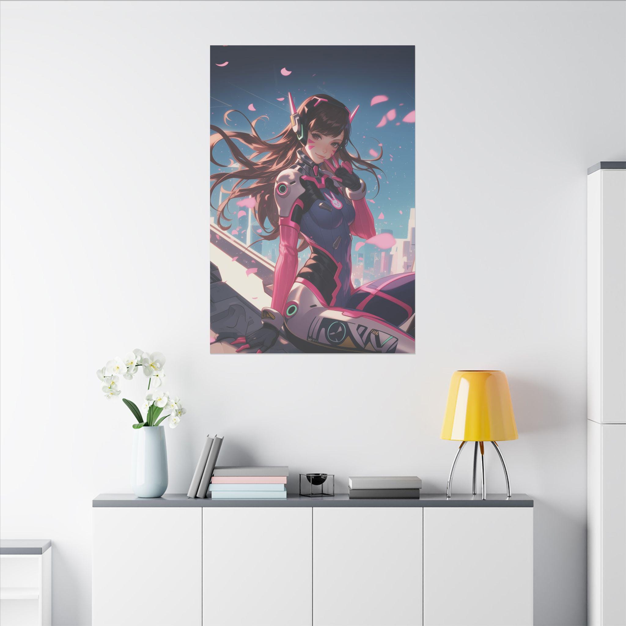 D.VA Sakura Poster Printable PNG, Overwatch Poster PNG Print, D.va ...