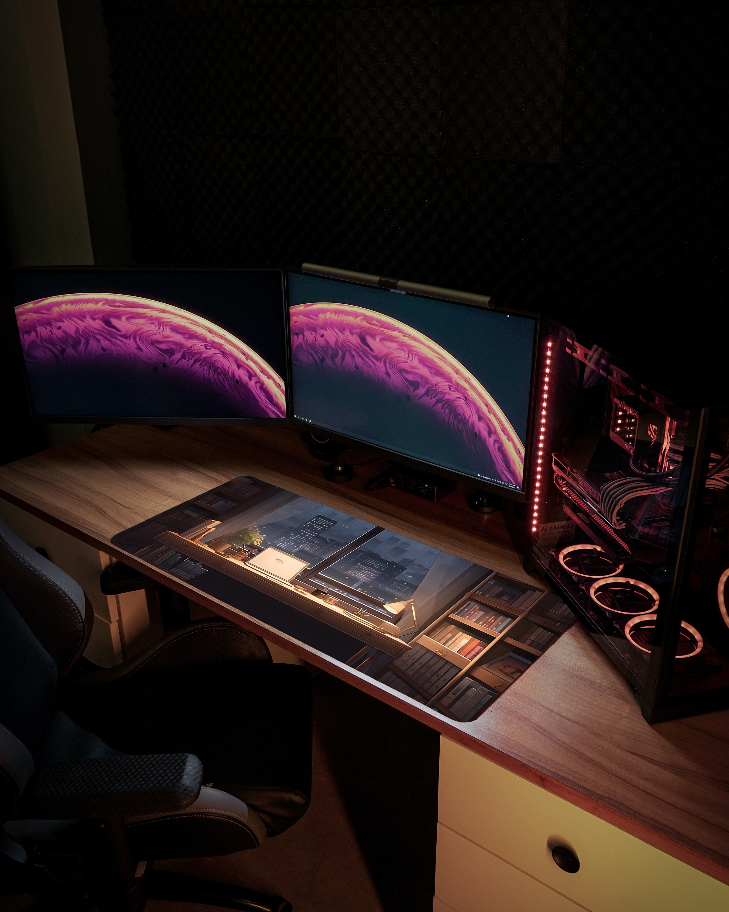 Lofi Study Room Desk Mat, Lofi Chill Vibes Deskmat for Office, XXL ...