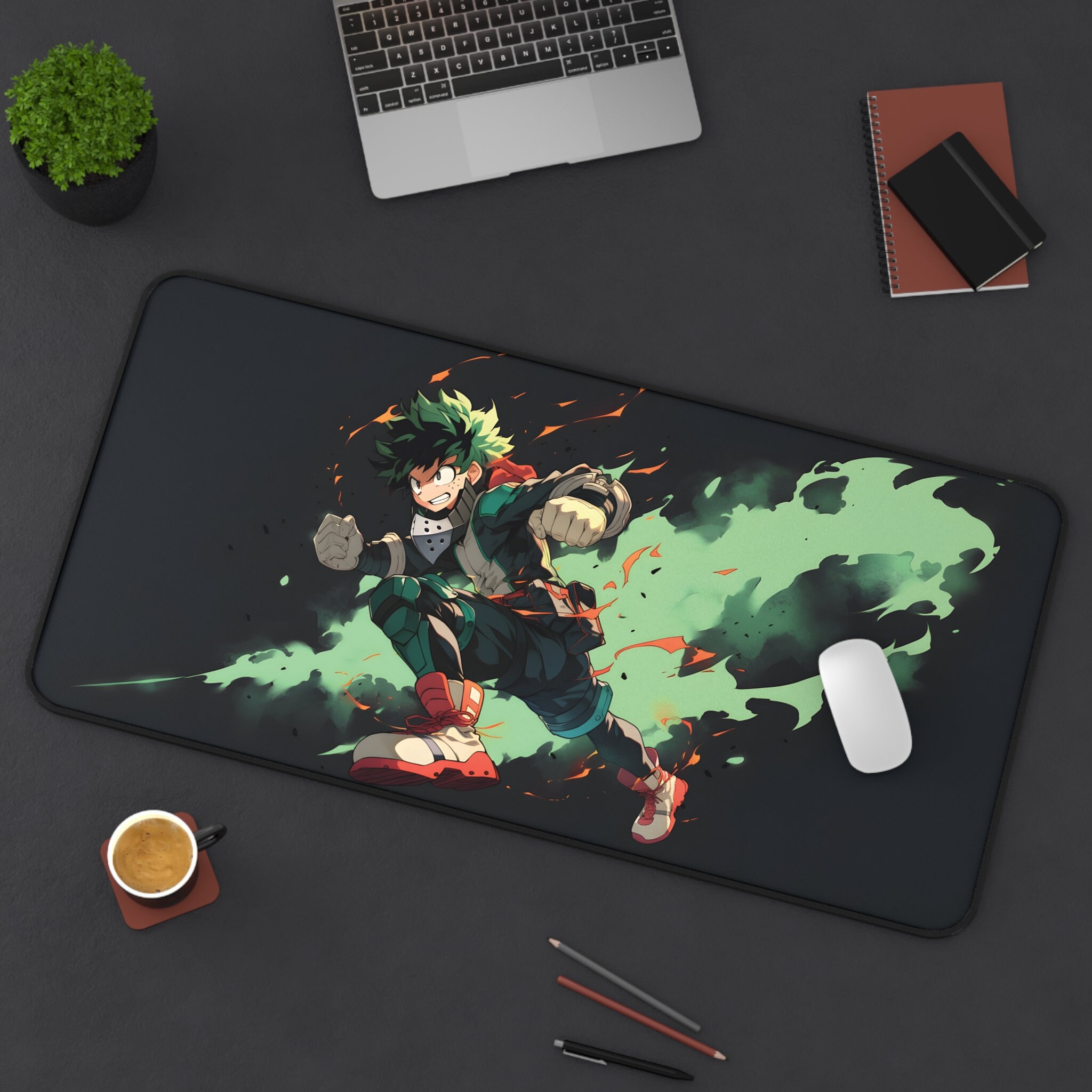 Deku Izuku Midoriya BNHA Desk Mat MH Academia Fanart Desk - Etsy