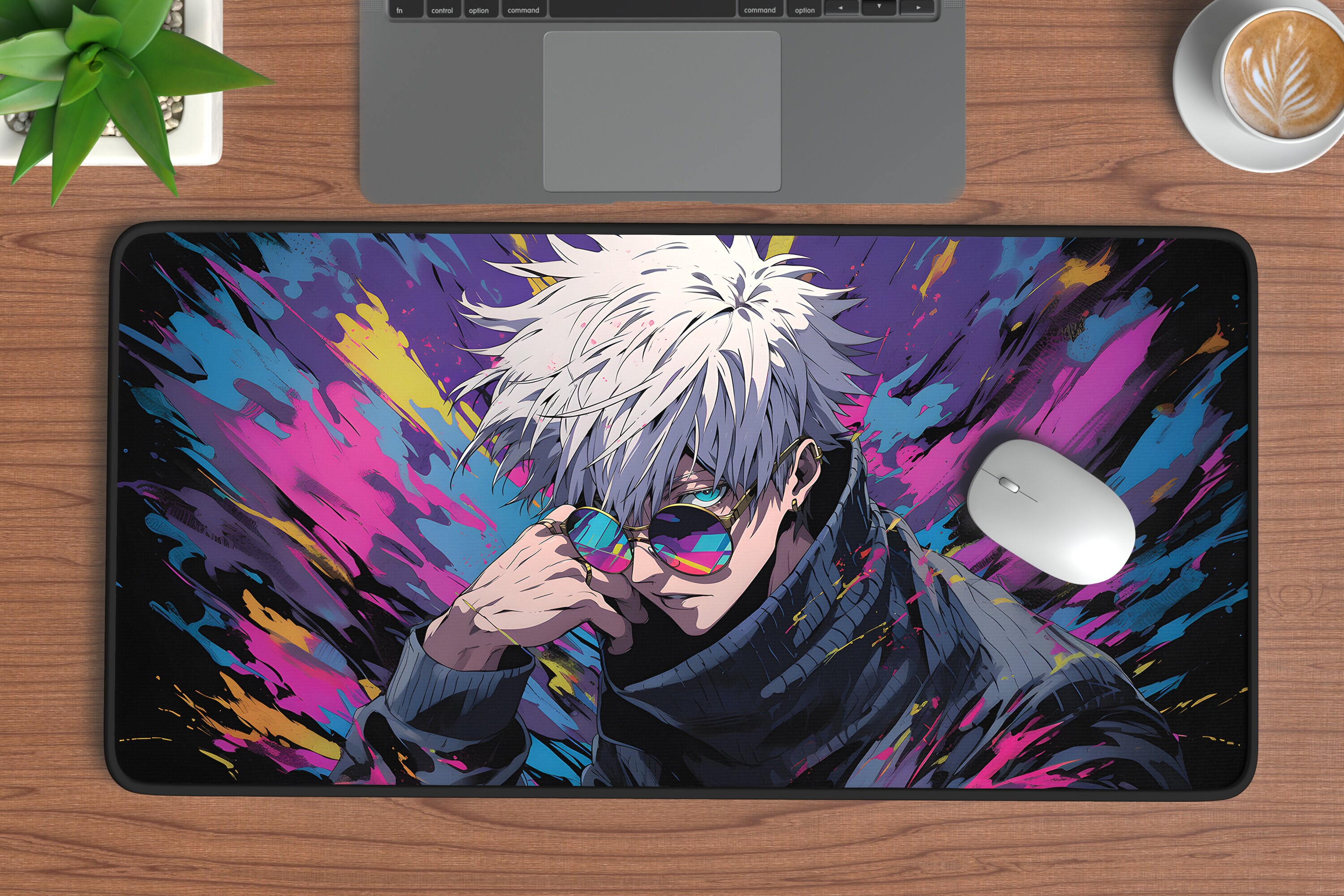 Gojo Satoru Jujutsu Kaisen Desk Mat, XXL Extended Anime Deskmat ...