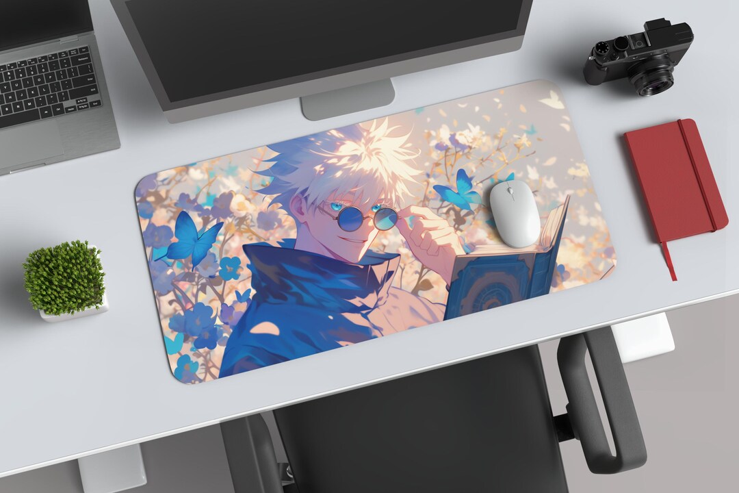 Satoru Gojo Butterfly Effect Desk Mat, Jujutsu Kaisen Satoru Gojo Desk ...