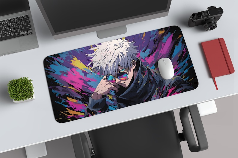 Gojo Satoru Jujutsu Kaisen Desk Mat, XXL Extended Anime Deskmat ...
