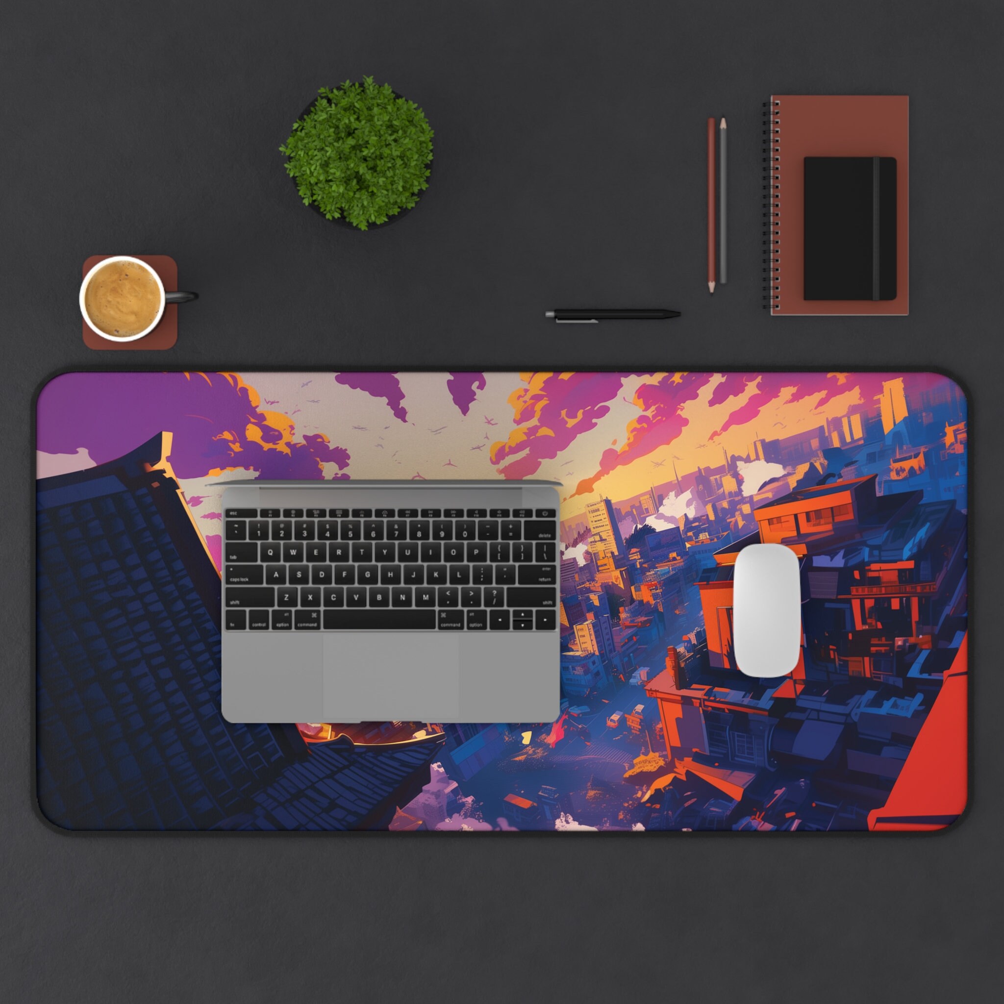 Kaiju Godzilla Fan Art Desk Mat, Godzilla Inspired Desk Mat for Gamers ...