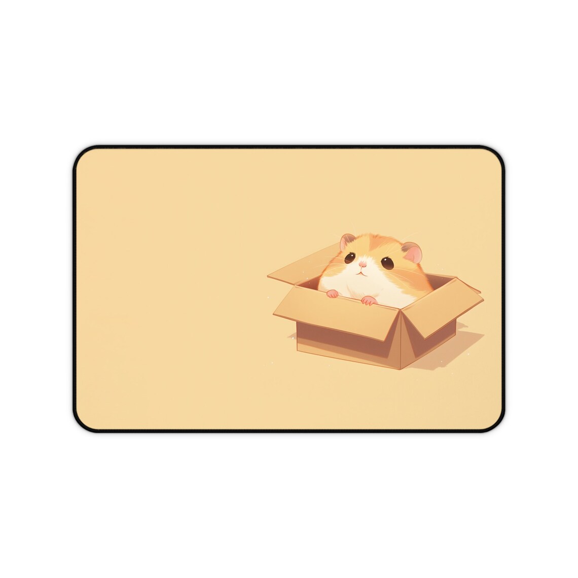 Cute Hamster in a Box Desk Mat, Kawaii Hamster in a Box Desk Mat for ...